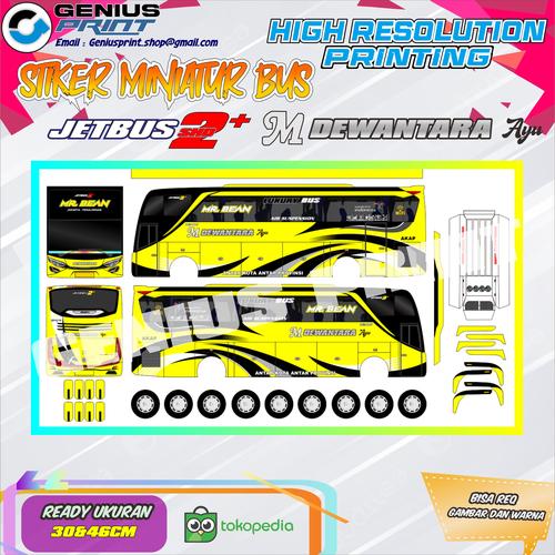 Jual Stiker Miniatur Bus Akap Jetbus 2+ Livery Sinar Jaya | Efisiensi ...