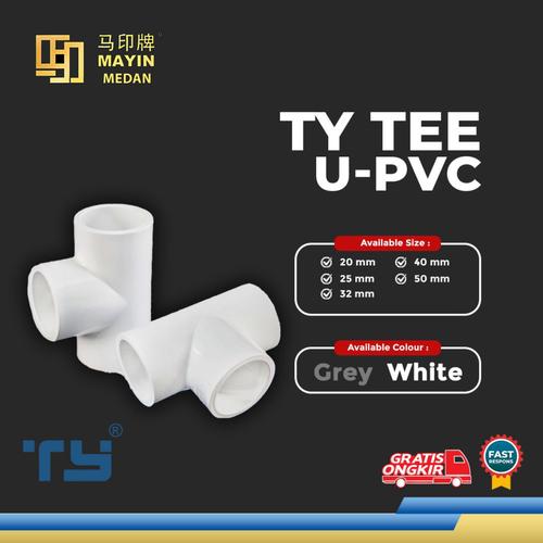 Jual TY Tee / T Pipa Pipe U – PVC by 3 Pawns - Putih, 20 mm - Kota Medan - MAYIN MEDAN | Tokopedia