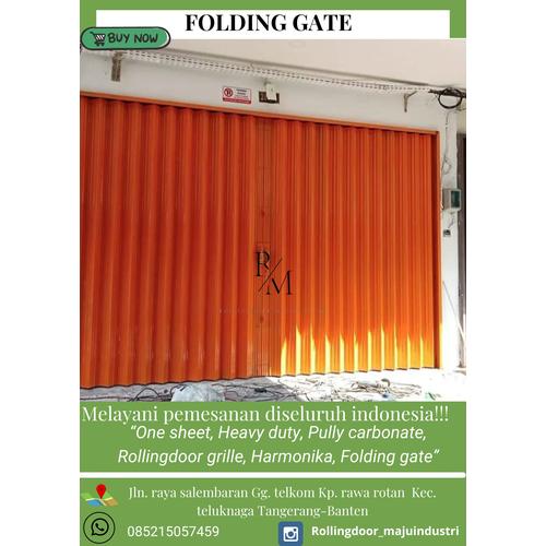Jual Pintu baja tipe folding gate, dengan ketebalan 0,8mm cocok untuk ...