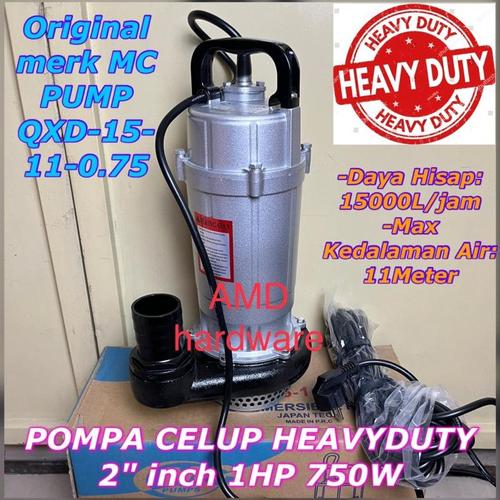 Jual Original MC Pump QXD15-11-0.75 Pompa Celup Stainless HEAVY DUTY ...