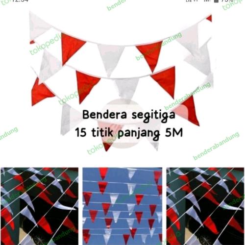Jual benderarentengsegitigamerah putih - Kota Bandung - benderabandung ...