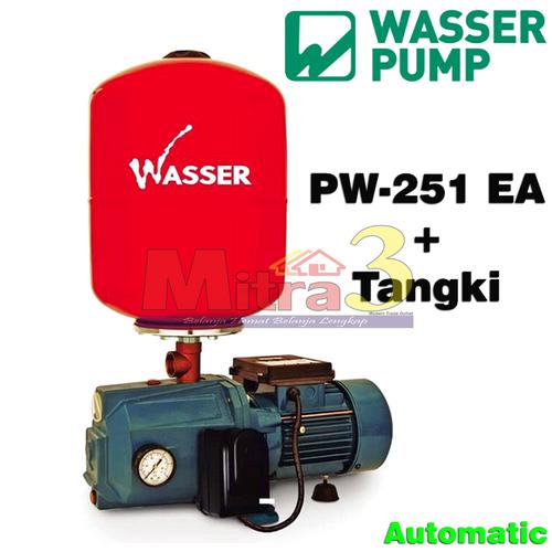Jual WASSER PW-251 EA + Tank Pompa Air Otomatis Sumur Dangkal Semi JET ...