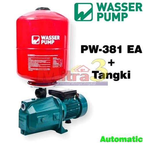 Jual WASSER PW-381 EA + Tank Pompa Air Otomatis Sumur Dangkal Semi JET ...