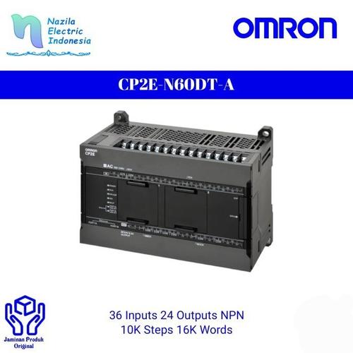 Jual OMRON PLC CP2E-N60DT-A CP2EN60DTA N60DTA 100-240 VAC 36 IN 24 NPN OUT - Jakarta Pusat ...