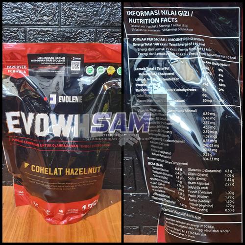 Jual Suplemen Fitness EVOLENE Evowhey 1750 gram 50 sachet Whey Protein ...