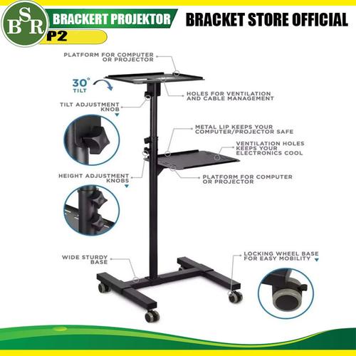 Jual Bracket Standing Tripod Projector Meja Proyektor, Stand Adjustable ...