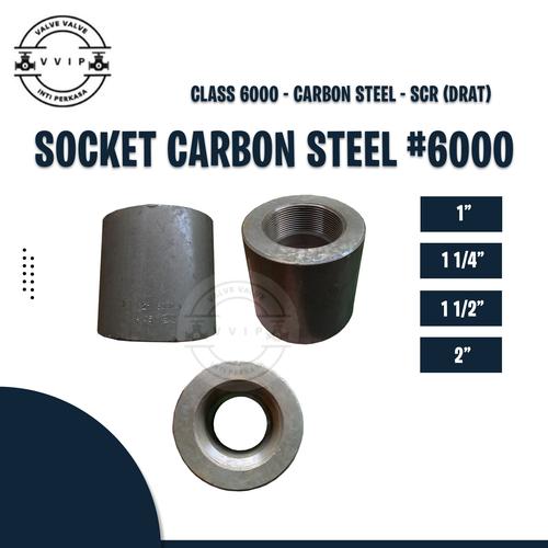 Jual SOCKET | COUPLING BESI CARBON STEEL CLASS #6000 SCR BSPT SCREW ...