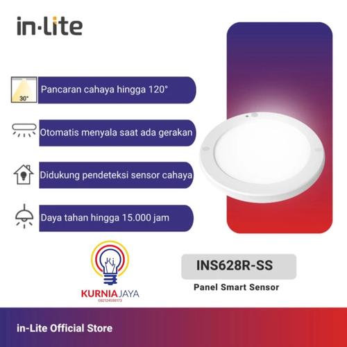 Jual INLITE INS628R -SS Panel Downlight Outbow Movement Sensor 20watt ...