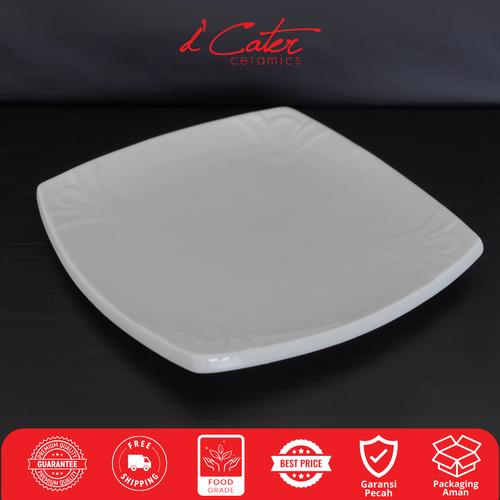 Jual Piring Saji Keramik K116A Ukuran 24 x 24 cm Piring Ceper Tekstur ...