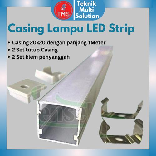 Promo Casing Lampu LED Strip Aluminium/Housing Lampu LED Strip Model U ...