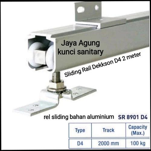 Jual Rel Geser Dekson D4/ Rel Pintu Sliding Dekkson Rail Pintu 2m ...