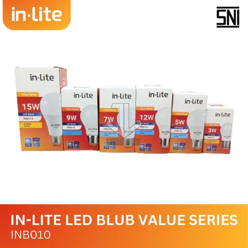 Jual INLITE LAMPU INB010 LED BLUB VALUE SERIES 3W 5W 7W 9W 12W 15W 18W E27 CAHAYA PUTIH KUNING ...