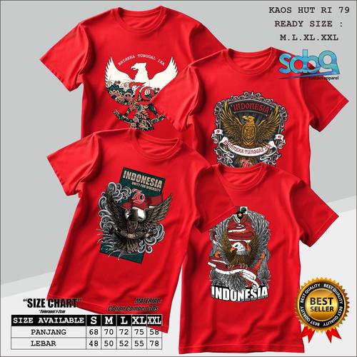 Jual Kaos Baju Hut RI Ke 79 - Kaos Agustusan - Kaos Garuda Indonesia ...