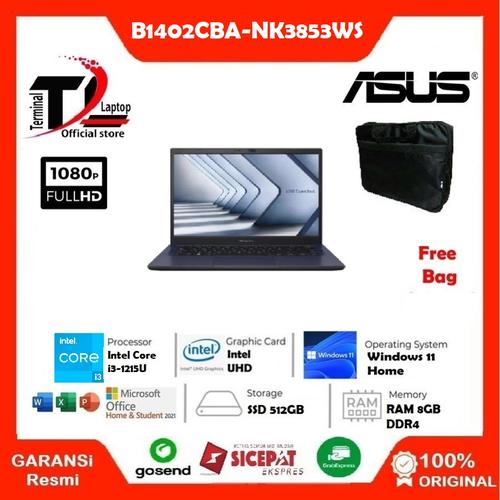 Promo ASUS ExpertBook B1402CBA-NK3852WS I3-1215U 8GB 512SSD 14"FHD W11 ...