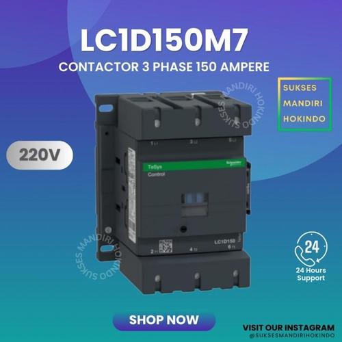 Jual ORIGINAL KONTAKTOR 3P 200A 3 PHASE 200 AMPERE LC1D150M7 SNI ...