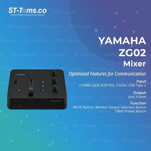 Jual Yamaha ZG02 / ZG 02 YG2 YG 2 Compact Gaming Mixer for Voice Chat ...