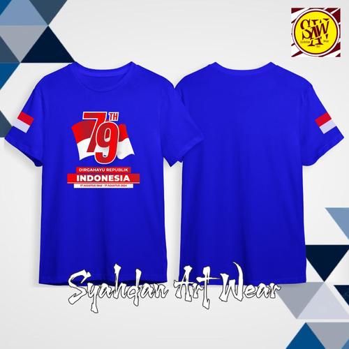Jual Kaos 79 Th Dirgahayu Republik Indonesia Beag Bendera Simpel / Kaos ...