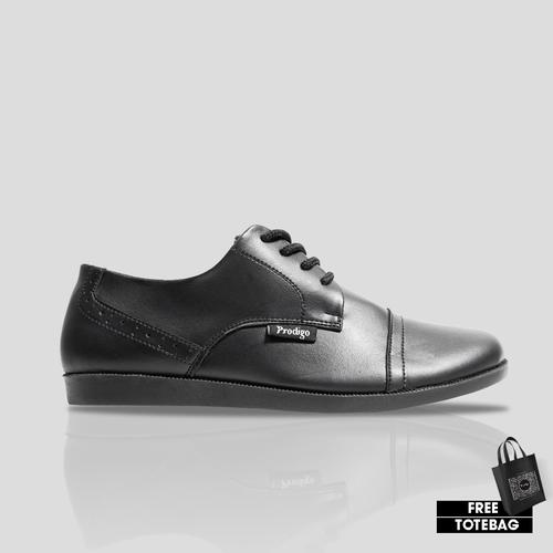Promo Sepatu Formal Pria Kerja Tali Casual Pantofel Prodigo DEMAK Hitam ...