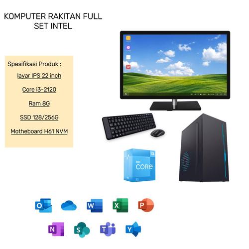 Jual KOMPUTER / PC RAKITAN FULL SET INTEL CORE I3-2120 3.4 Hz MONITOR ...