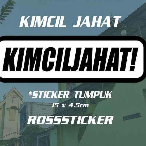 Jual KIMCIL JAHAT cutting sticker tumpuk 2 lapis custom branded sticker ...