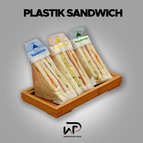 Jual ( 10 Pcs ) Plastik Sandwich Segitiga | Kemasan Plastik Sandwich 21 ...