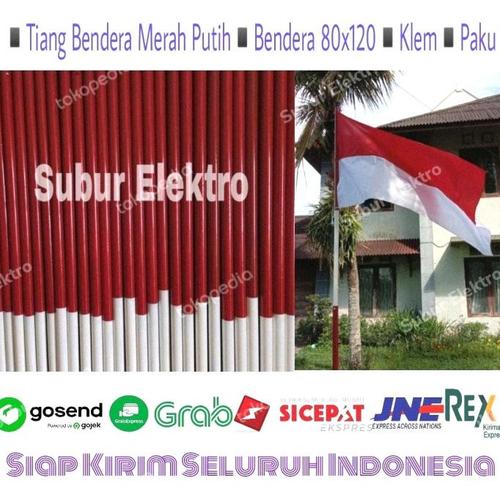 Jual New Paket Tiang Besi Bendera Merah Putih Indonesia 3 Meter Bagus ...