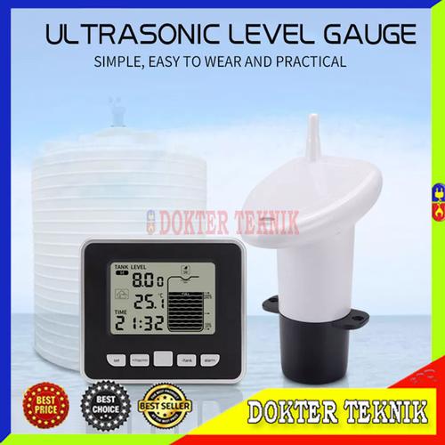 Jual Wireless Water Level Sensor Ultrasonic Water Tank FT002 Liquid ...