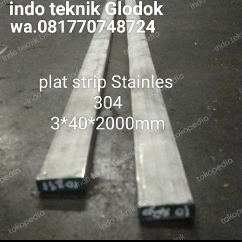 Jual plat strip stainless 304 tebal 3mm x 30mm x 2000mm - Jakarta Barat ...