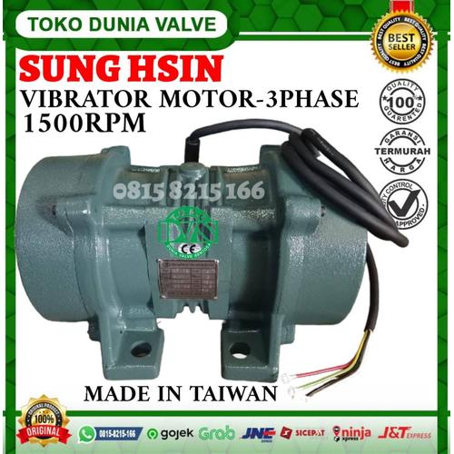 Jual SUNG SHIN 4P-18-1/4HP 100WATT 3PHASE 0.2KW 1500RPM VIBRATOR MOTOR ...