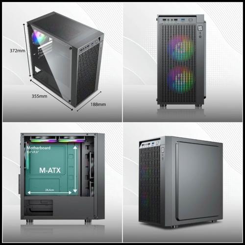 Jual Casing Infinity Strike - Matx Gaming Case - Include 3 Fan - Kota ...