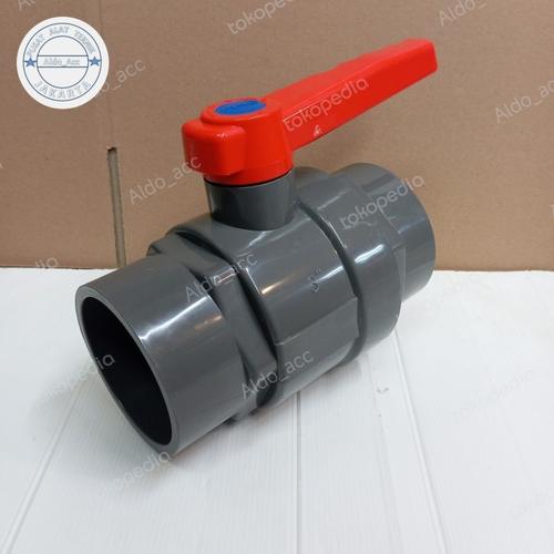 Jual Ball Valve PVC 1" inch Socket Weld Polos / Stop Kran air PVC ...
