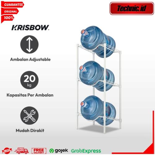 Jual Stora Rak Galon 3 Tingkat Bucket Shelf 3 Tier White Rak ...