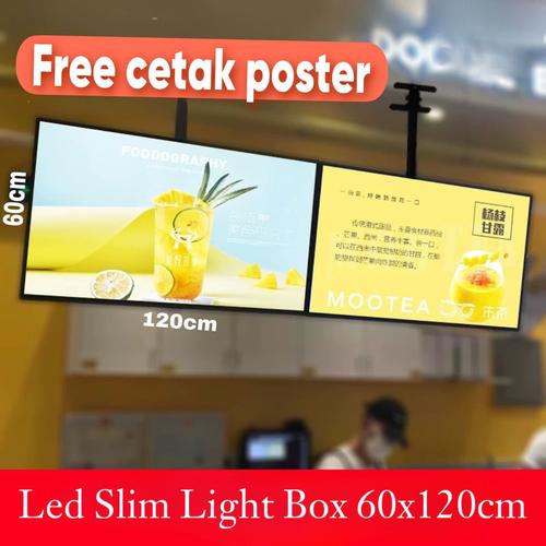Promo Led Slim Light Box/Led box Poster/Led Display Menu UK120x60 Free ...
