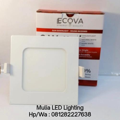 Jual Ecova Downlight/DL Panel light Inbow Kotak 6 Watt - 6500K ...