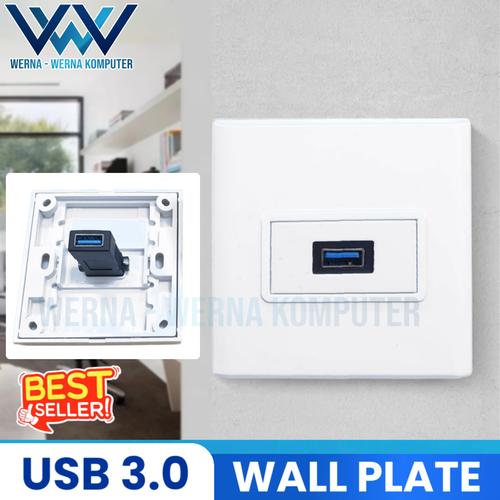 Jual Face Plate USB 3.0 / Wallplate USB / Stop Kontak USB 3.0 - Jakarta ...
