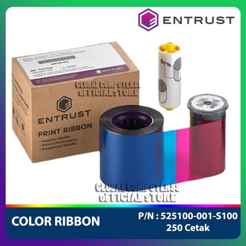 Jual RIBBON COLOR WARNA ENTRUST SIGMA EM2 DS2 DS3D YMCKT 525100-001 ...