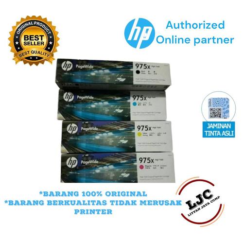 Jual Paket Tinta HP 975 x Black + Colour (B C M Y) Original - Jakarta ...
