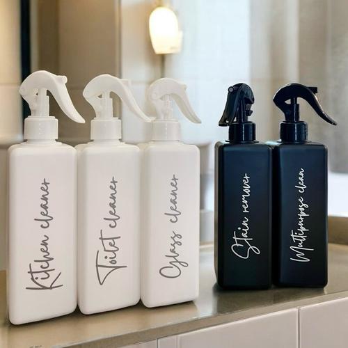 Jual botol PUTIH KOTAK / HITAM SPRAY 500ml SILVER EDITION . aesthetic ...