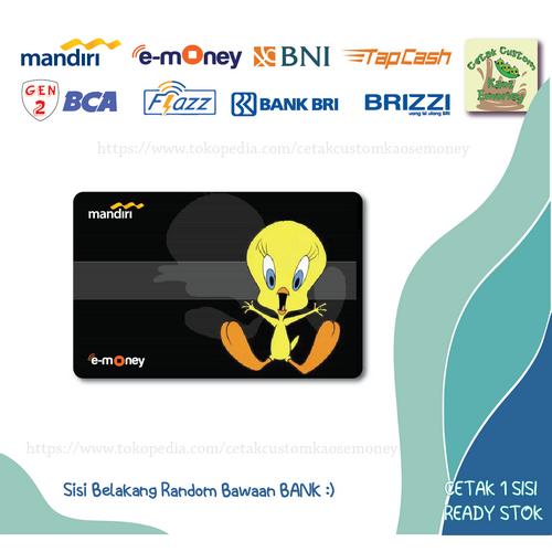 Jual KARTU EMONEY KARTUN TWETTY BLACK CUTE MANDIRI BRI BNI BCA - 1 SISI ...