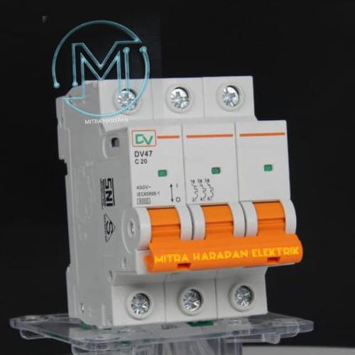 Jual mcb 6/10/16/20/25A 3phase 6ka SNI DV original mcb rumah mcb panel SNI - 20 - Jakarta Barat ...