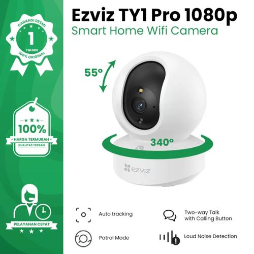 Jual EZVIZ TY1 PRO 2MP 1080P KAMERA CCTV WIFI CAMERA PTZ AUDIO TOUCH ...