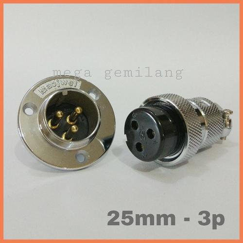 Jual Konektor 25 mm 3 pin | konektor besi 3 pin - 25mm - Jakarta Barat ...