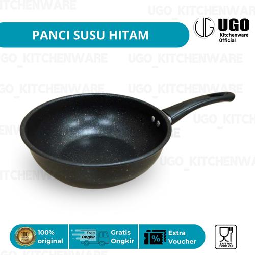 Jual BERINDO Panci Teflon Souce Pan Susu Hitam Marble Anti Lengket | Teflon Anti Lengket | Panci ...