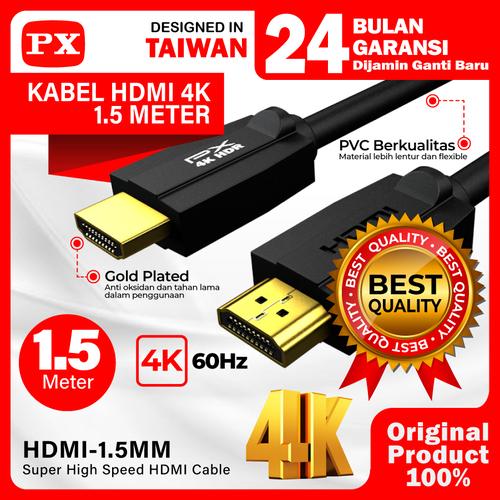 Jual Kabel HDMI 4K Ultra HD ARC HDMI Cable Dolby Audio PX HDMI-1.5MM ...