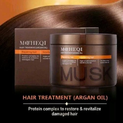 Jual Mocheqi Musk Argan oil hair treatment / treatment rambut masker ...