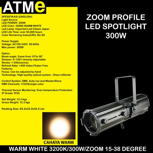 Jual ATMe Zoom Profile LED 300W Warm White 3200K Spot Light 300W ...