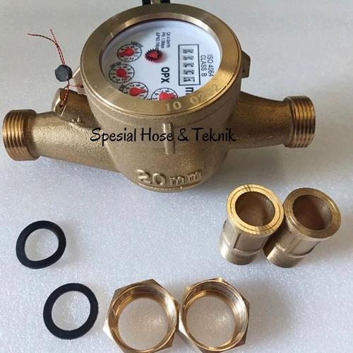 Jual METERAN AIR OPX FULL BRASS 3/4 INCHI 20MM WATER METER AIR PDAM ...
