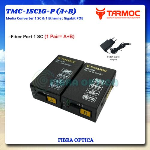 Jual Tarmoc TMC-1SC1G-P | 1 FO 1 LAN Gigabit POE IN 5-24V HTB Mini GS-03A+B - 1SC1G-P-V1 (B ...