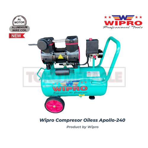 Jual IN STOCK- [1HP APOLLO] Wipro Oiless Air Compressor Apollo-240 ...