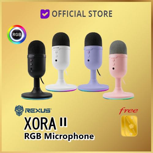 Promo Rexus Xora II DM2 RGB Microphone Streaming Gaming Xora 2 DM 2 - Pink - Jakarta Barat ...